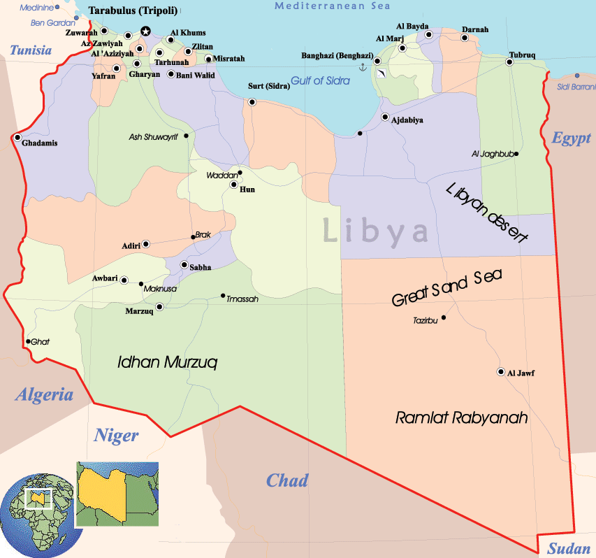 libya-map | Yerbilgisi