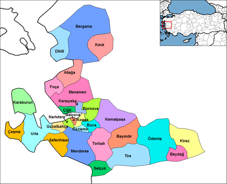 izmir_ile_haritas | Yerbilgisi