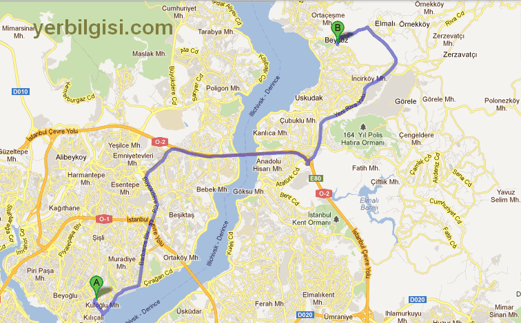 Taksimden Beykoza Nasıl gidilir - Güzergahlar - Yerbilgisi